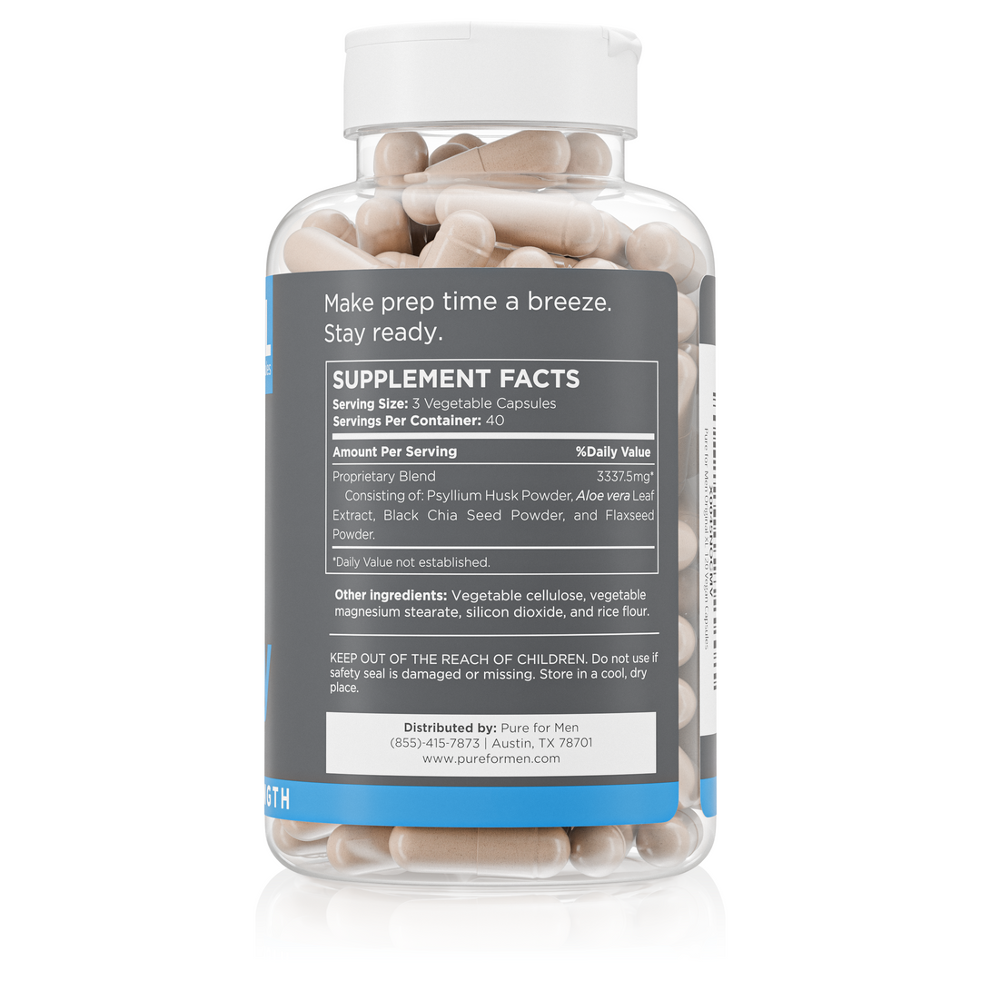 High Fiber Vegan Capsules | Pure For Men – Pure for Men
