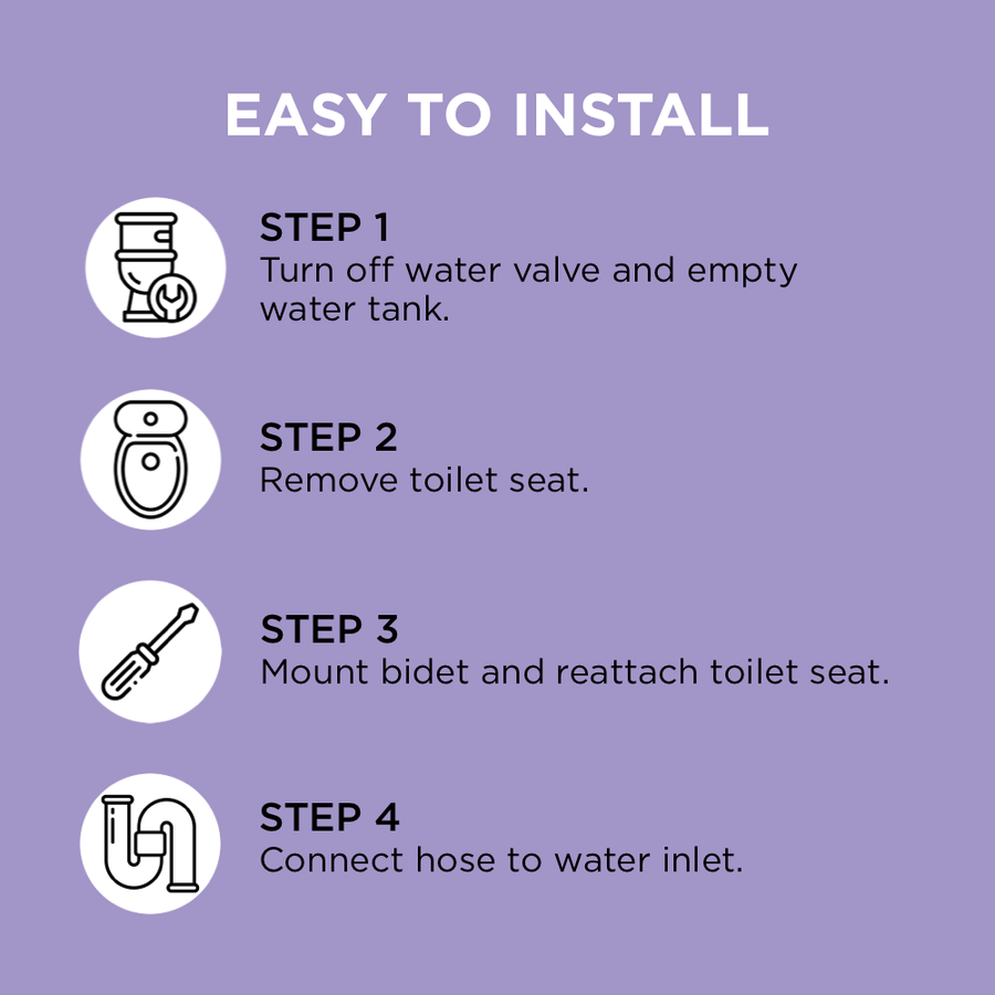 Adjustable Pressure Bidet for Optimal Hygiene | Pure for Men
