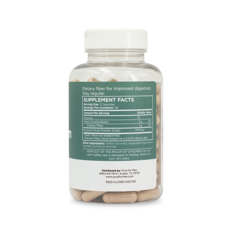Psyllium Fiber Supplement 2,175 mg | Pure For Men – Pure for Men