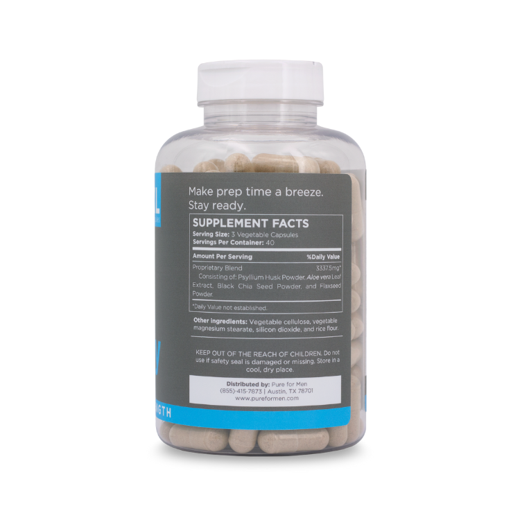 High Fiber Vegan Capsules | Pure For Men – Pure for Men